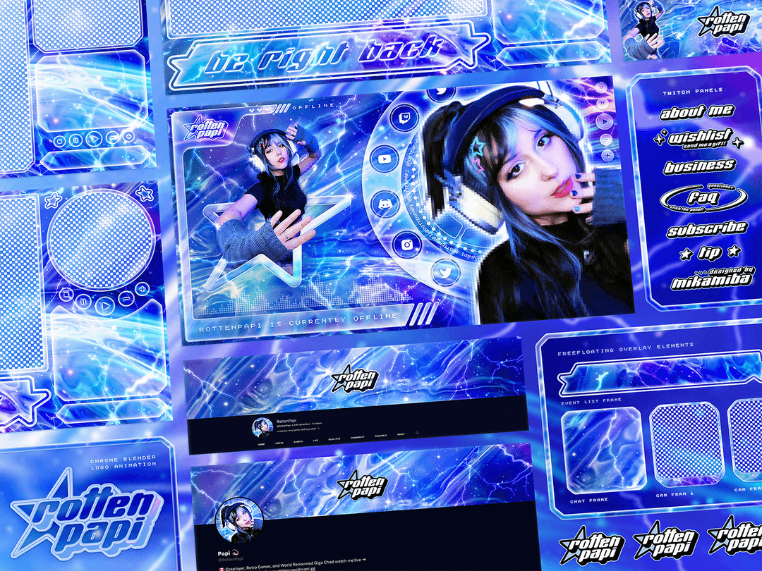 MikaMiba || Graphic Designer for Content Creators and Streamers || HOME