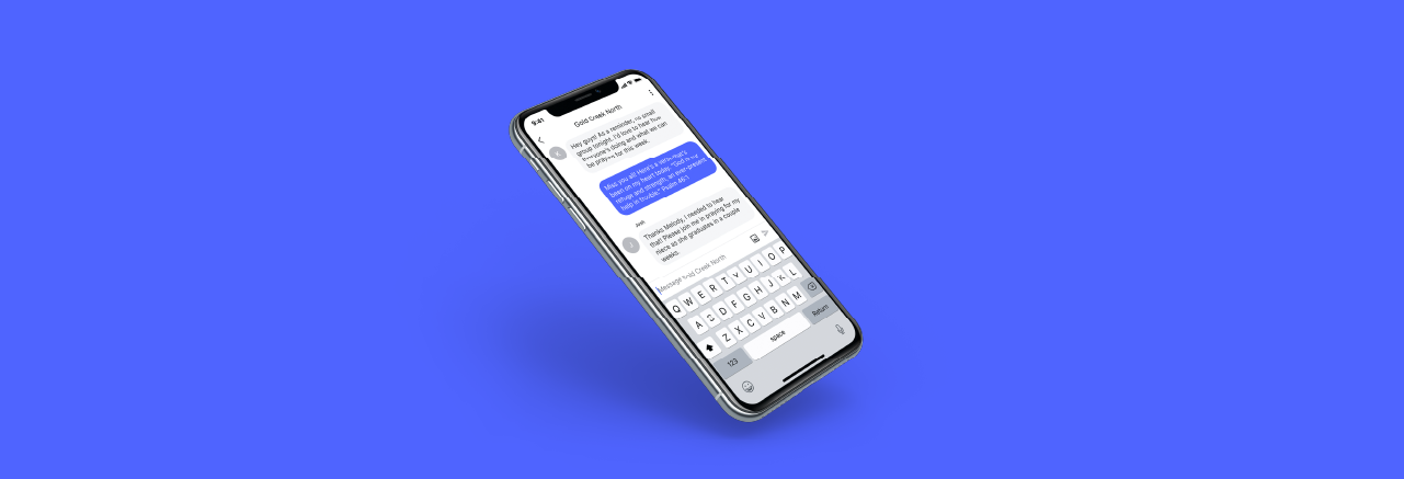 New! Subsplash Messaing group chat