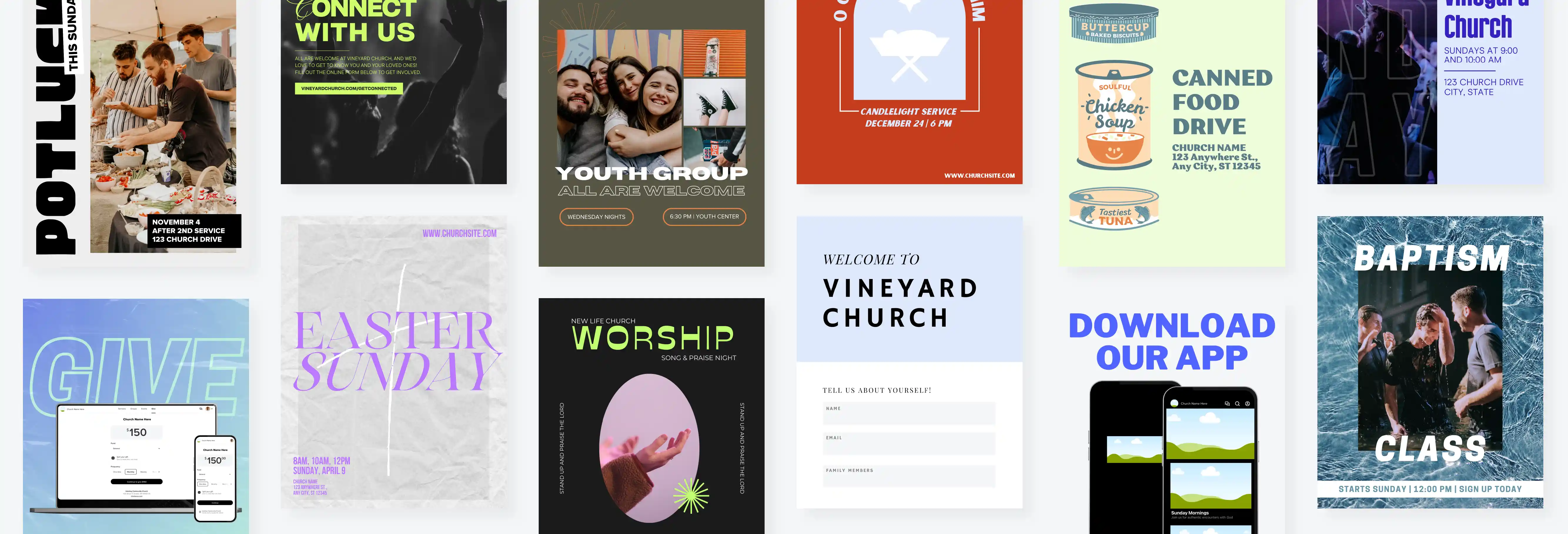 Free church flyer templates