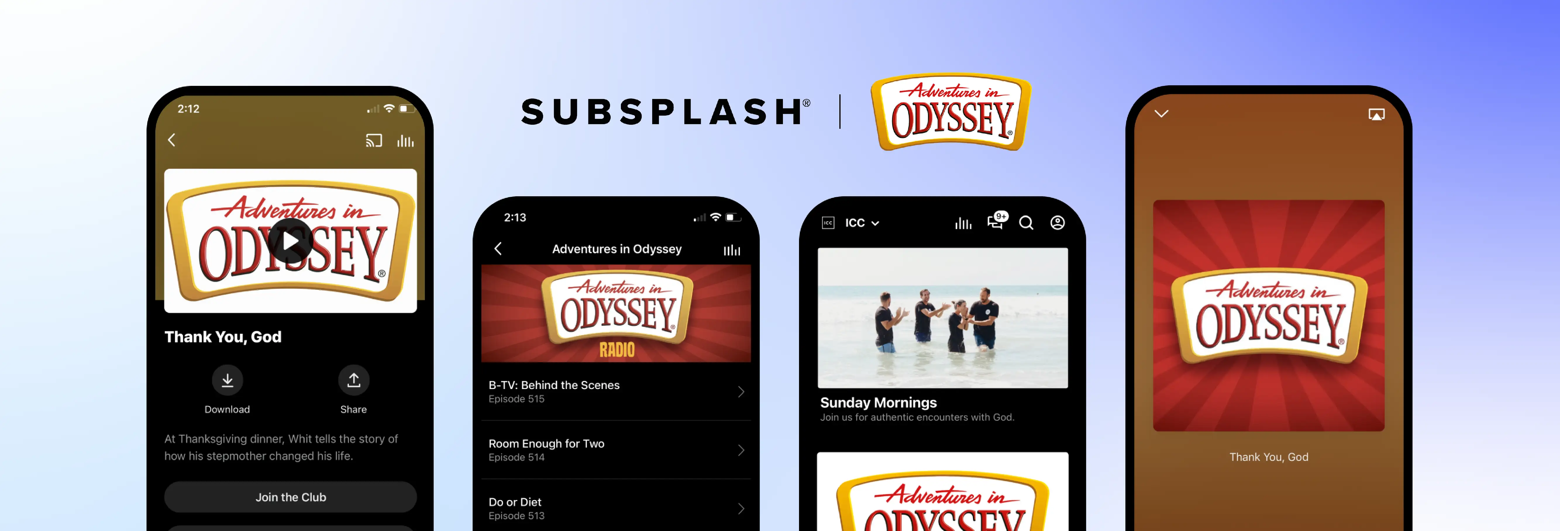 Add Adventures in Odyssey to your church app