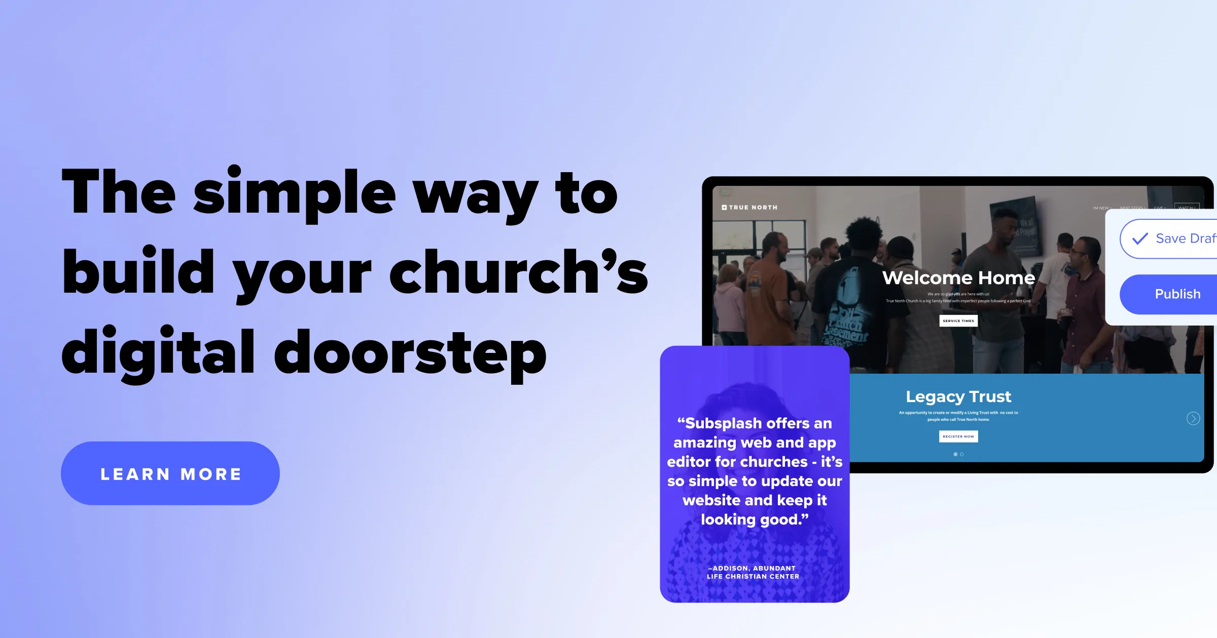 Powerful Church Website Builder | Subsplash Websites