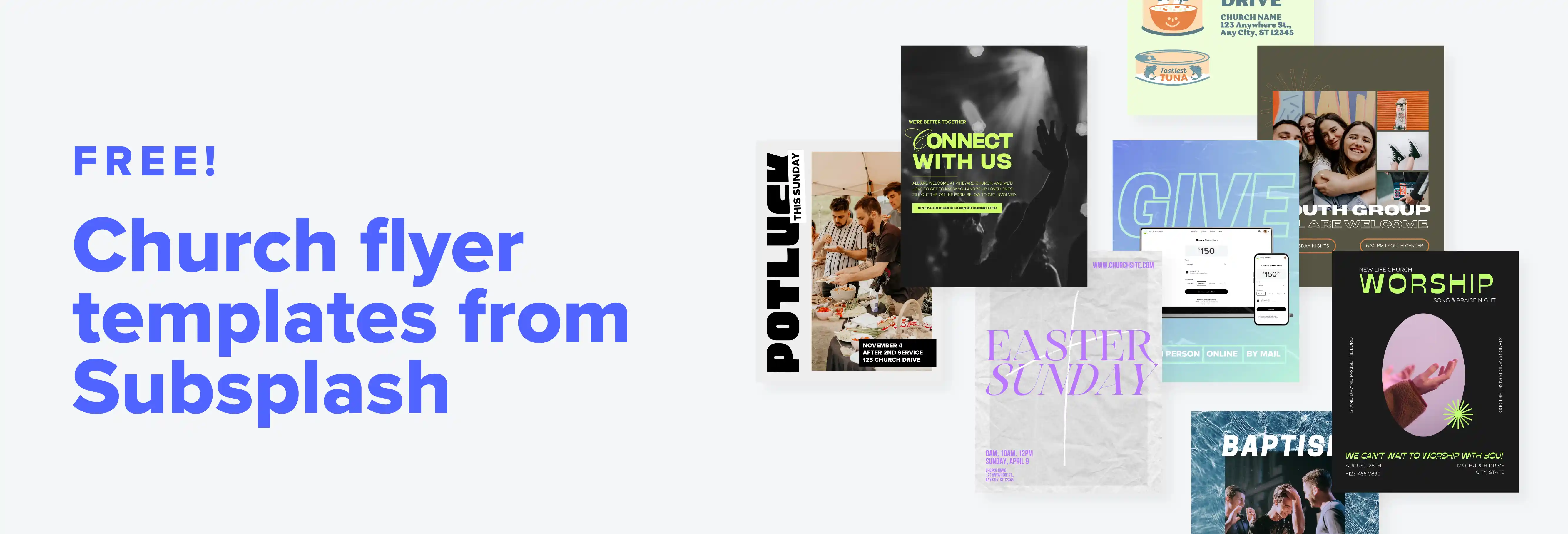 Free church flyer templates