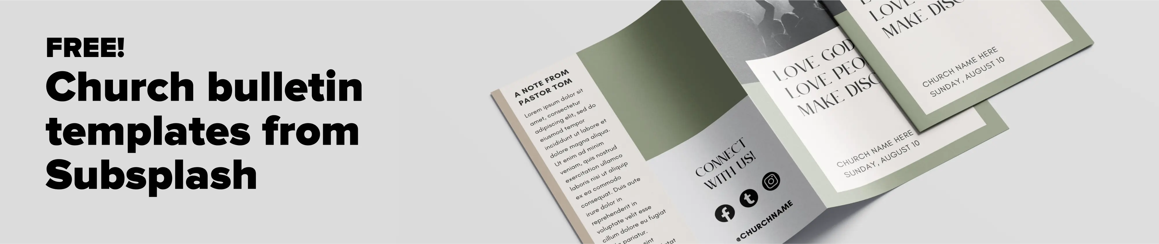 Church bulletin templates: Free downloads