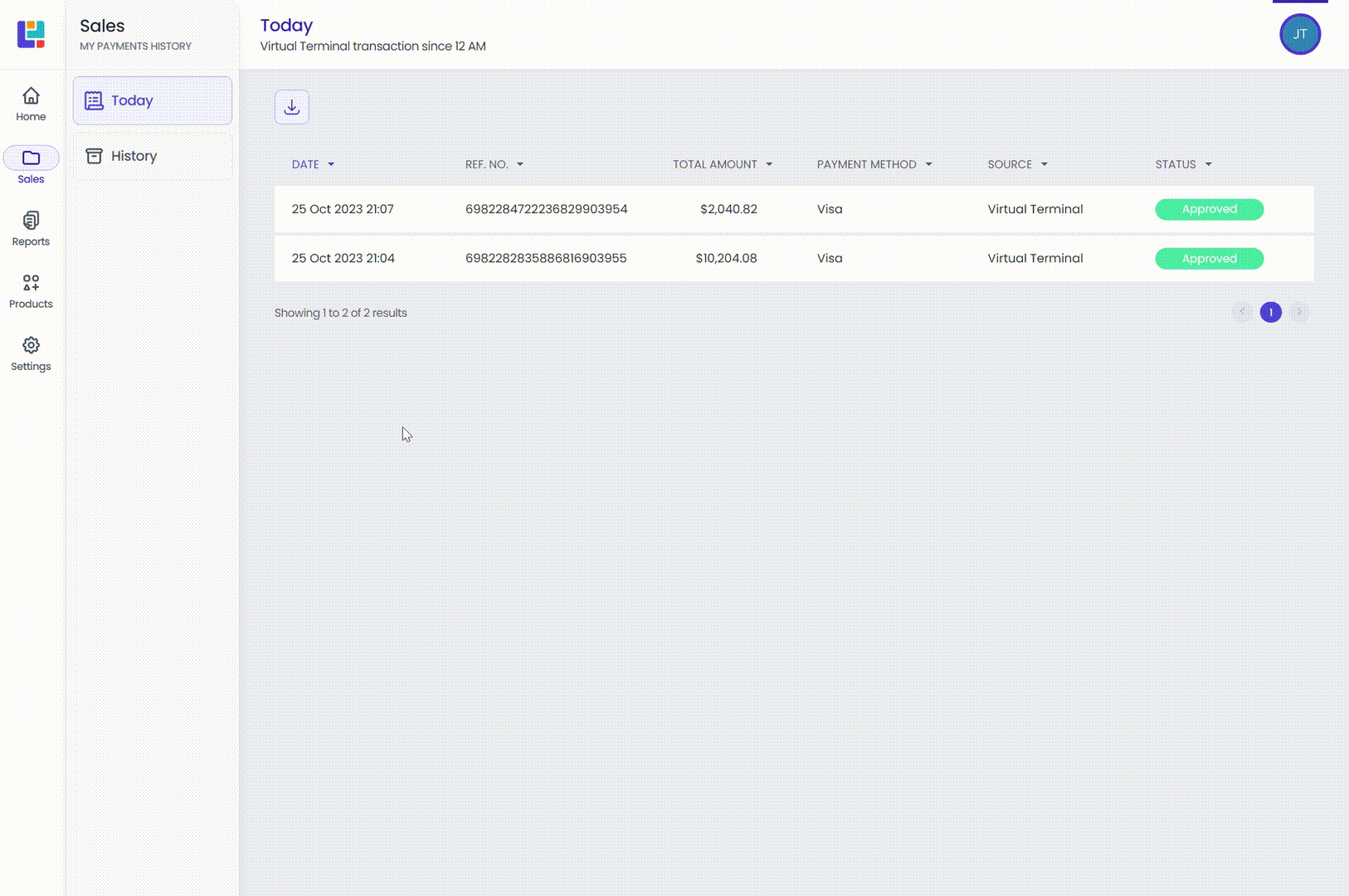 Live Payments | Documentation for Virtual Terminal