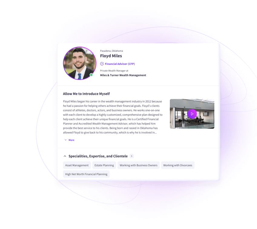 AdvisorFinder - Connect with Your Financial Advisor Today