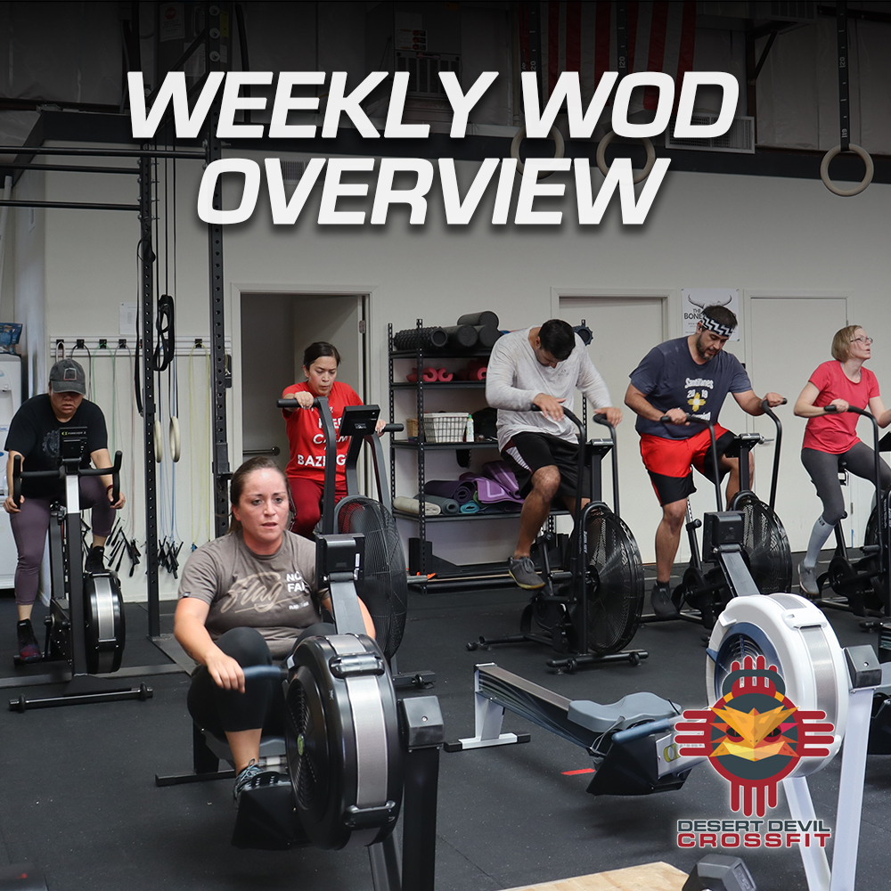 WEEKLY WOD OVERVIEW FOR DECEMBER 19TH TO 25TH, 2022