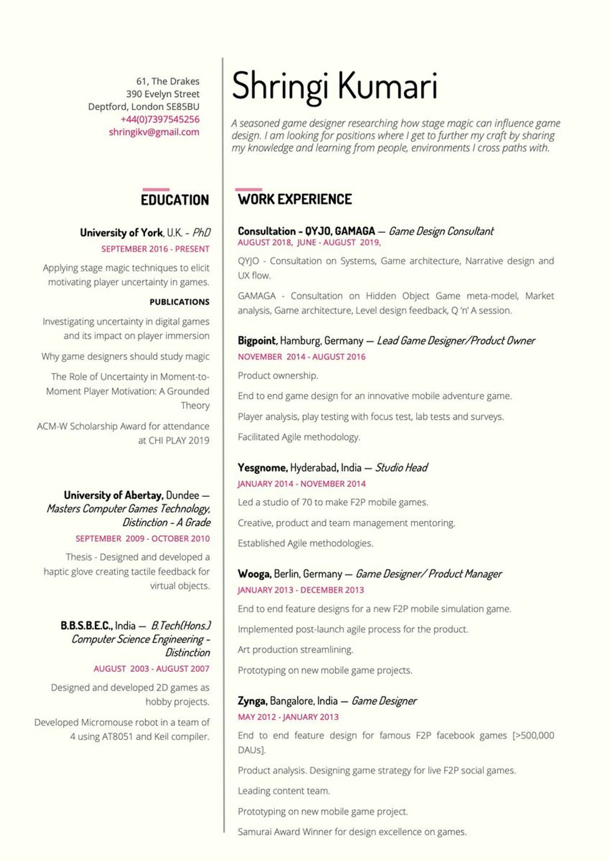 Beyond Extent │ How to create a good cv