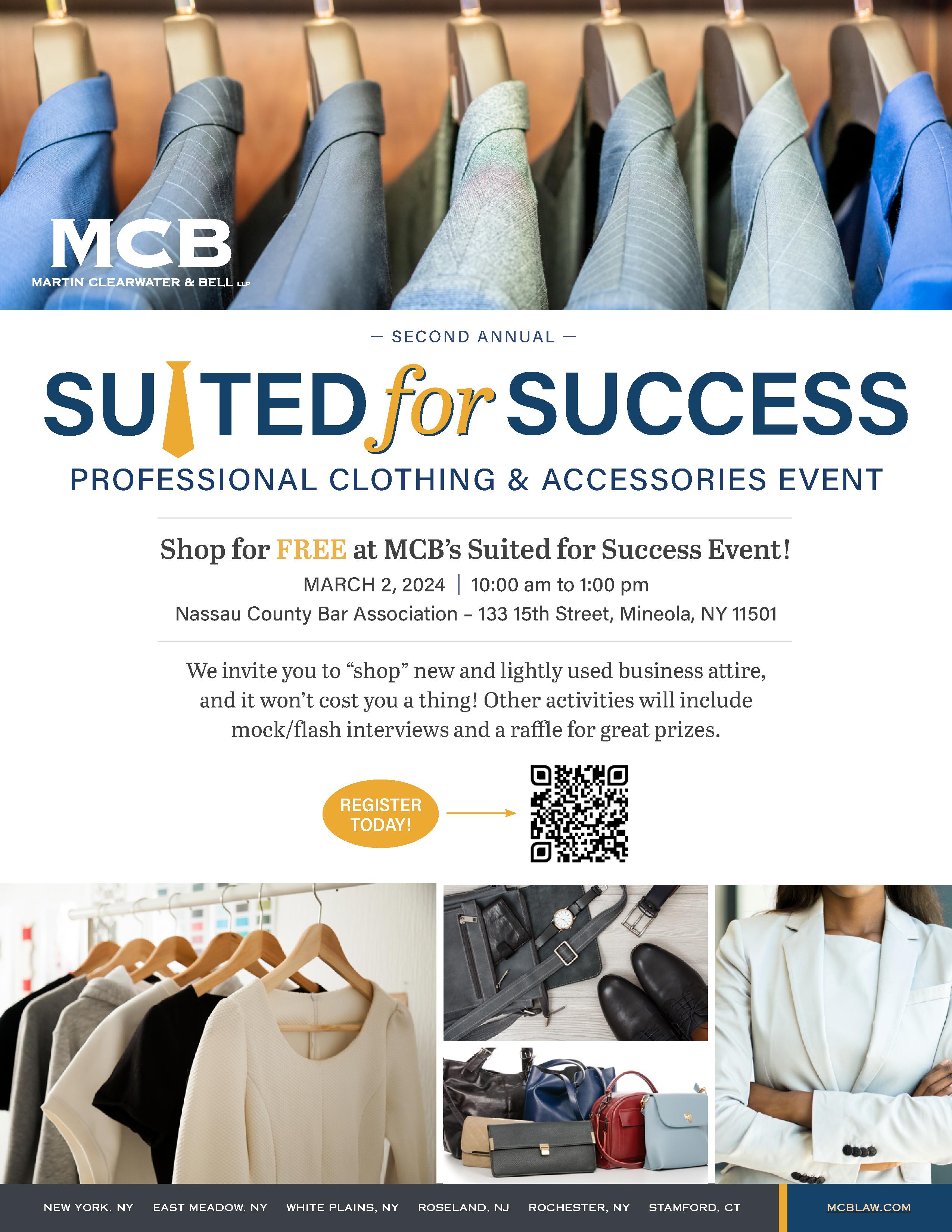 MCB’s Second Annual Suited for Success! | Martin Clearwater & Bell LLP