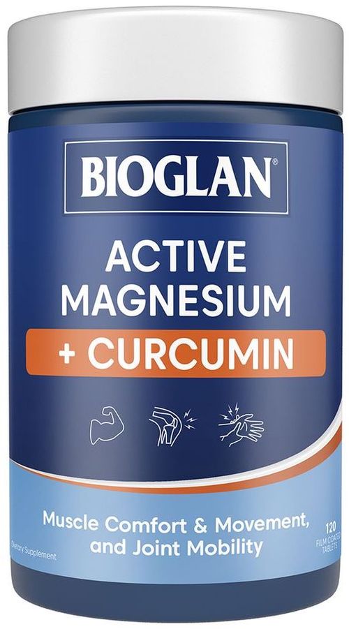 Bioglan Active Magnesium + Curcumin 120s | Bioglan