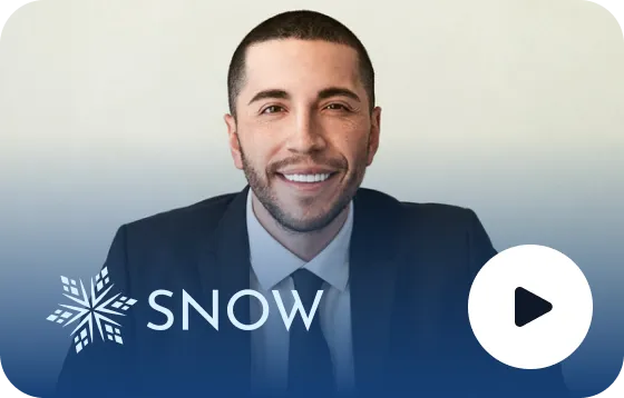 Snow operates a $100M+ business with only 10 support agents