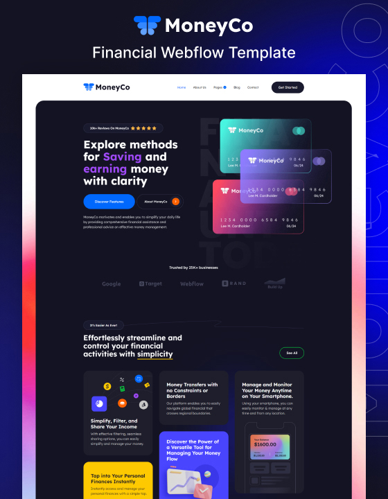 Best Finance Webflow Templates in 2024 | VictorFlow Templates
