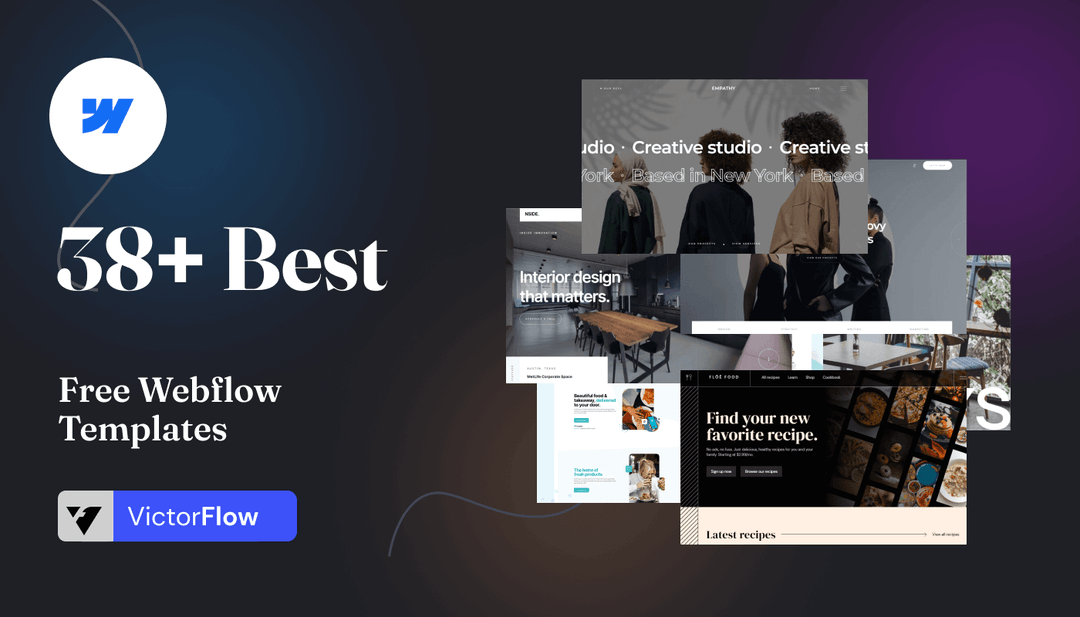 38+ Best Free Webflow Templates In 2024