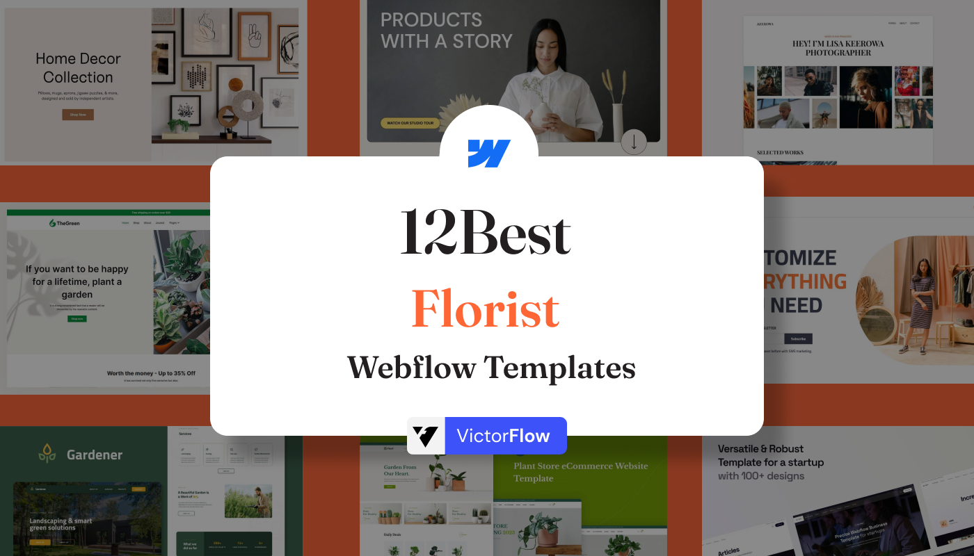 12 Best Florist Webflow Templates In 2023