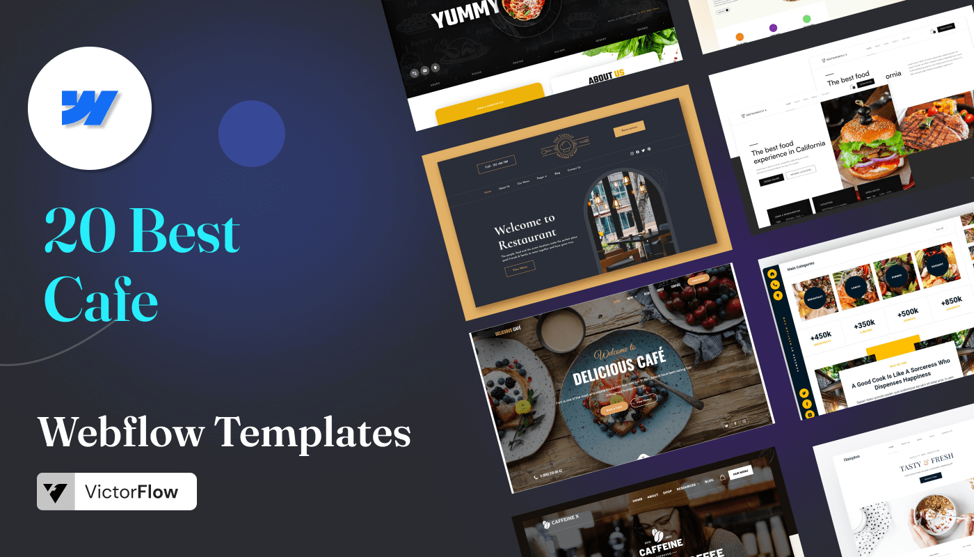 20 Best Cafe Webflow Templates in 2024