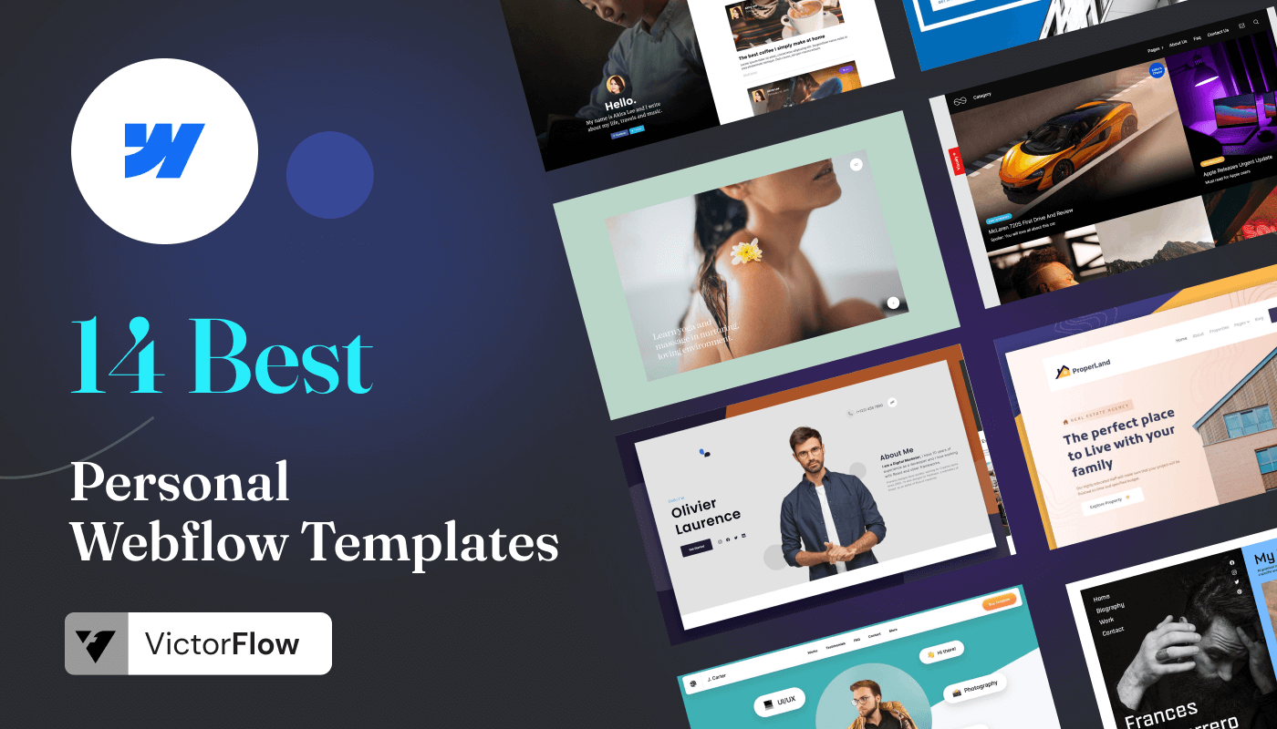 14 Best Personal Webflow Templates In 2024