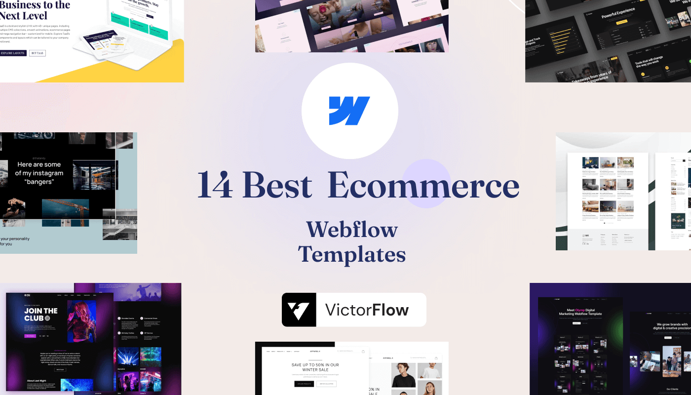 14 Best Ecommerce Webflow Templates In 2024