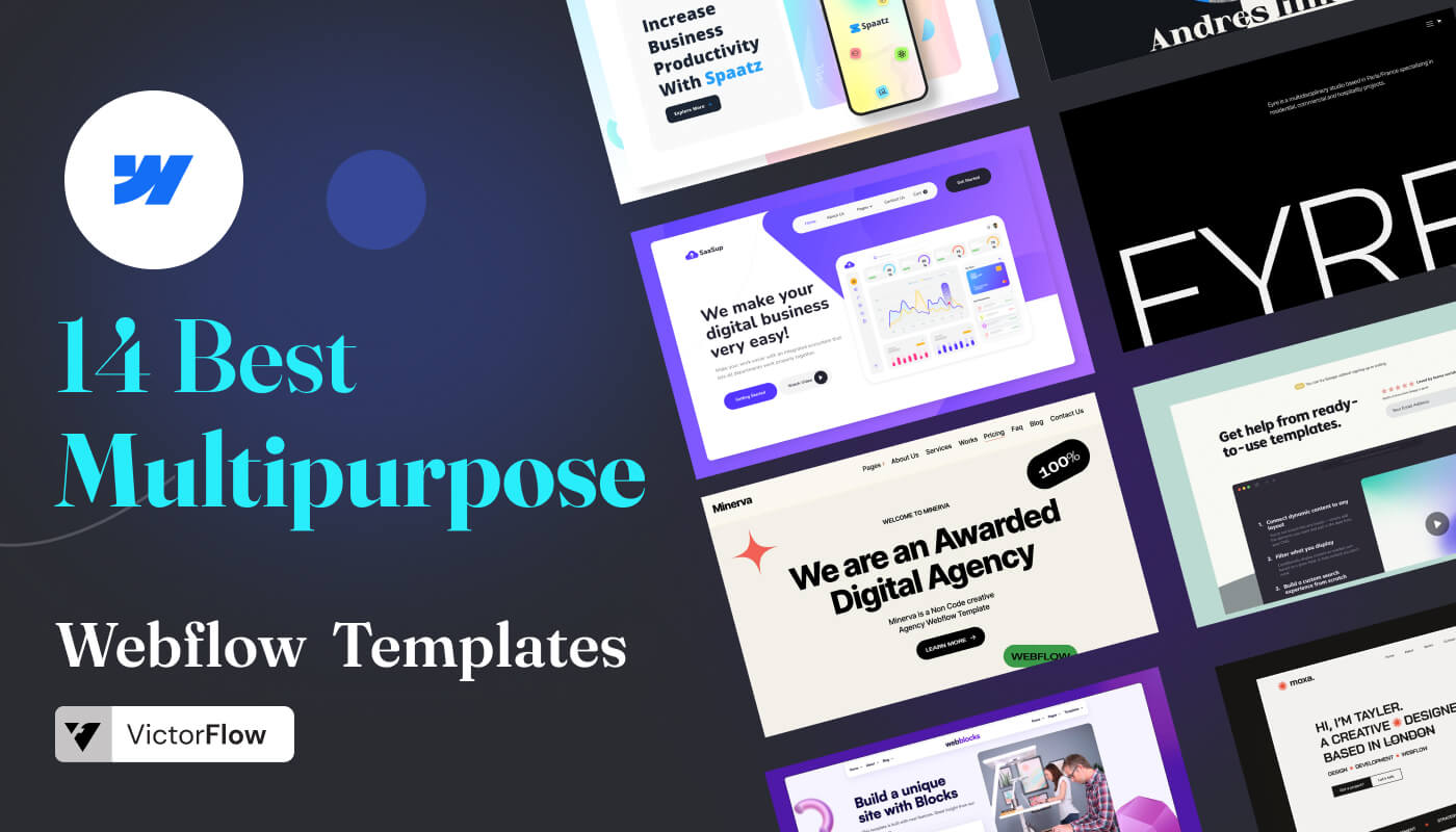 14 Best Multipurpose Webflow Templates In 2024