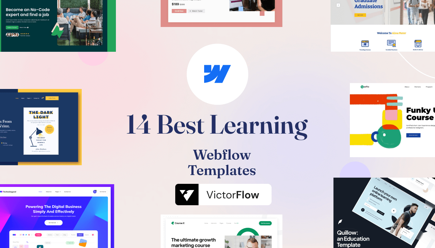 14 Best Learning Webflow Templates In 2024