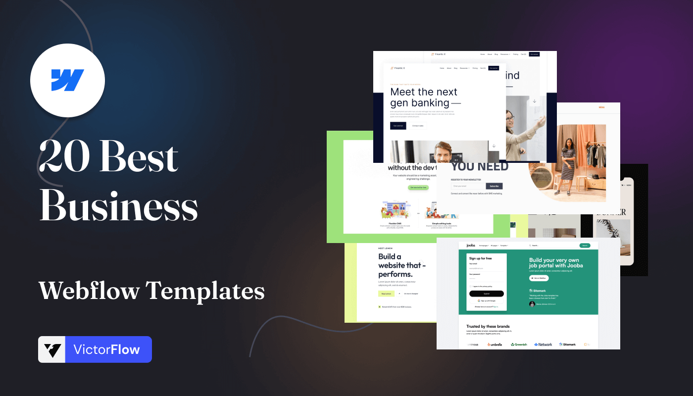 20 Best Business Webflow Templates In 2024