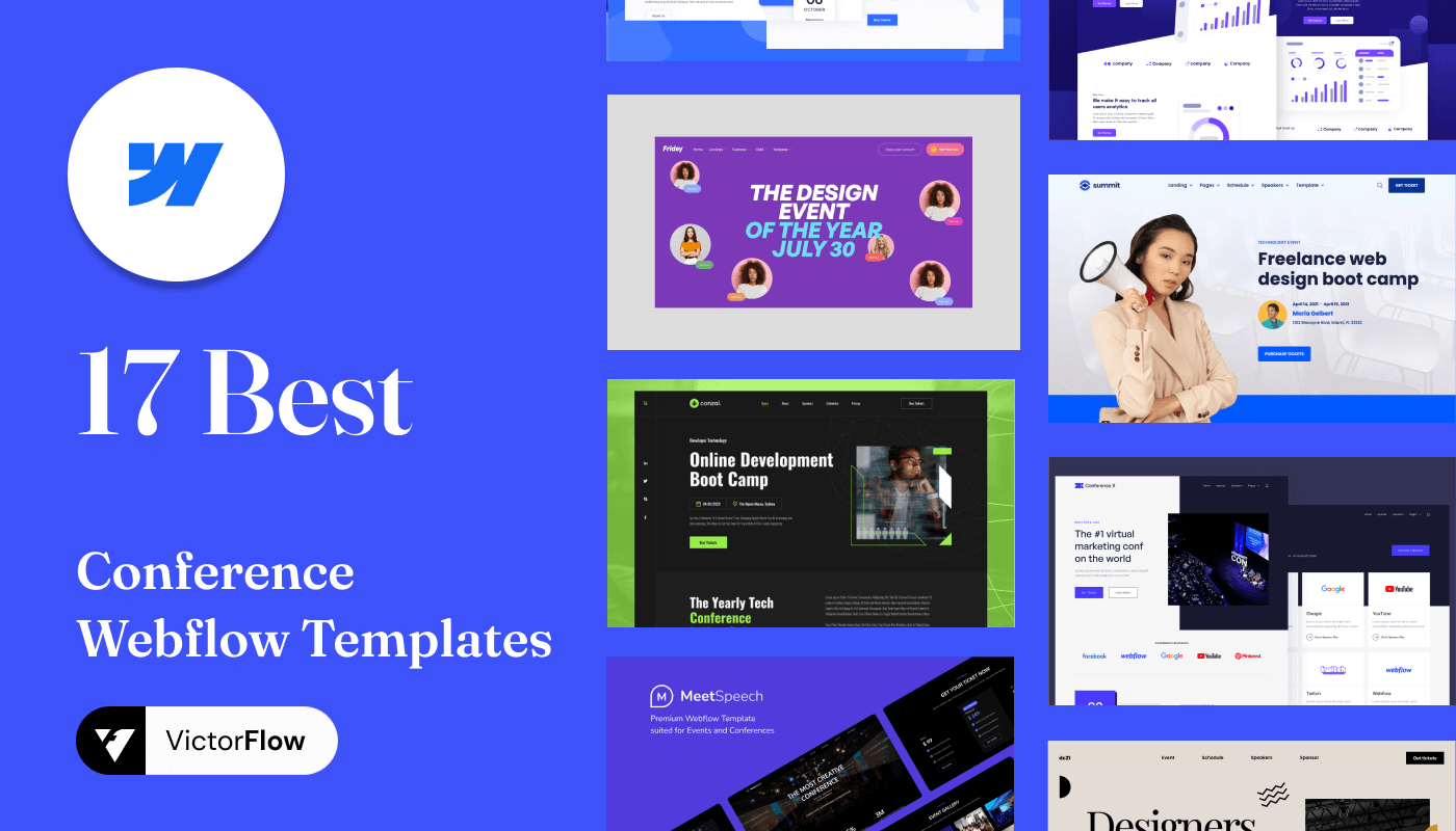 17 Best Conference Webflow Templates In 2024