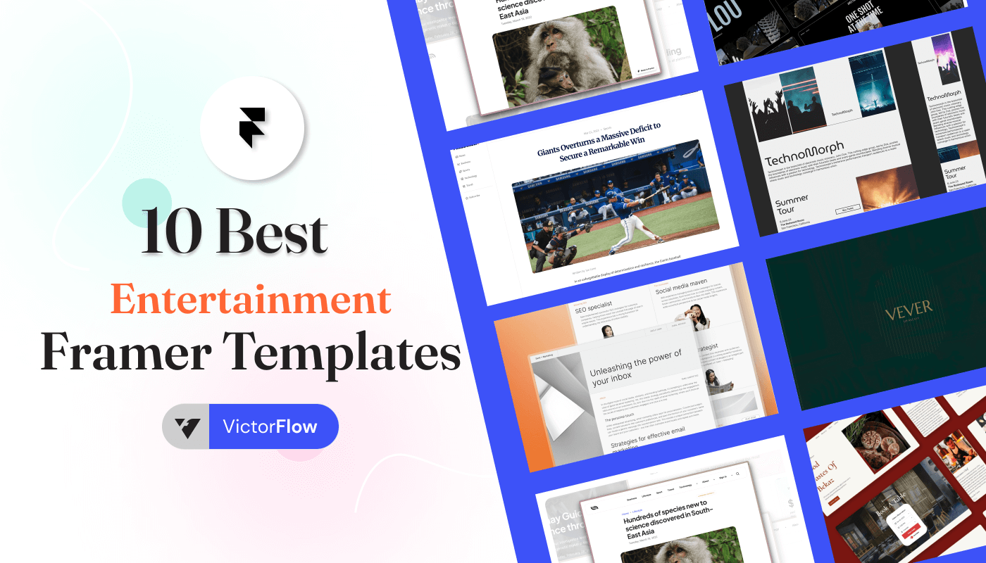 10 Best Entertainment Framer Templates in 2024