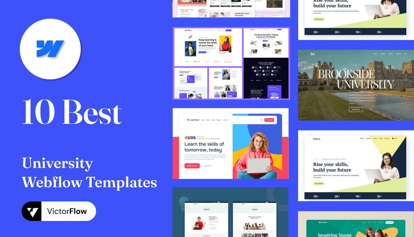 10 Best University Webflow Templates in 2024