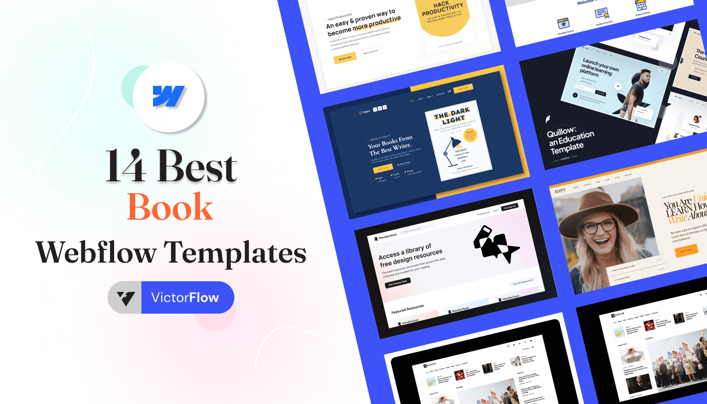 14 Best Book Webflow Templates In 2024