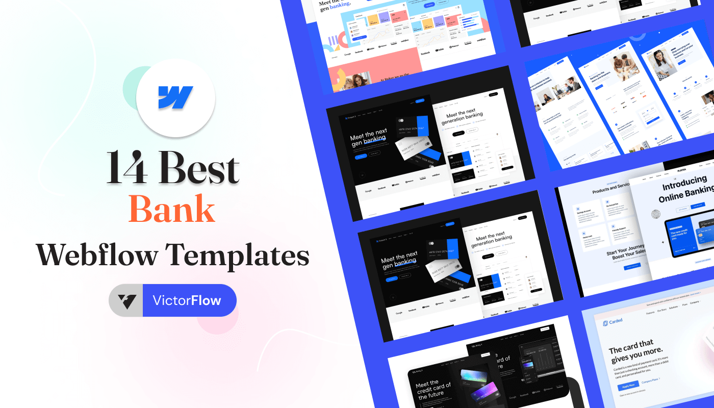 14 Best Bank Webflow Templates In 2024