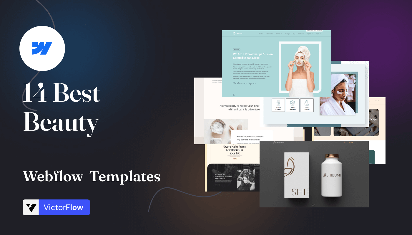 14 Best Beauty Webflow Templates In 2024