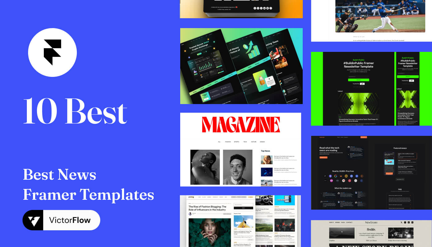 10 Best News Framer Templates in 2024