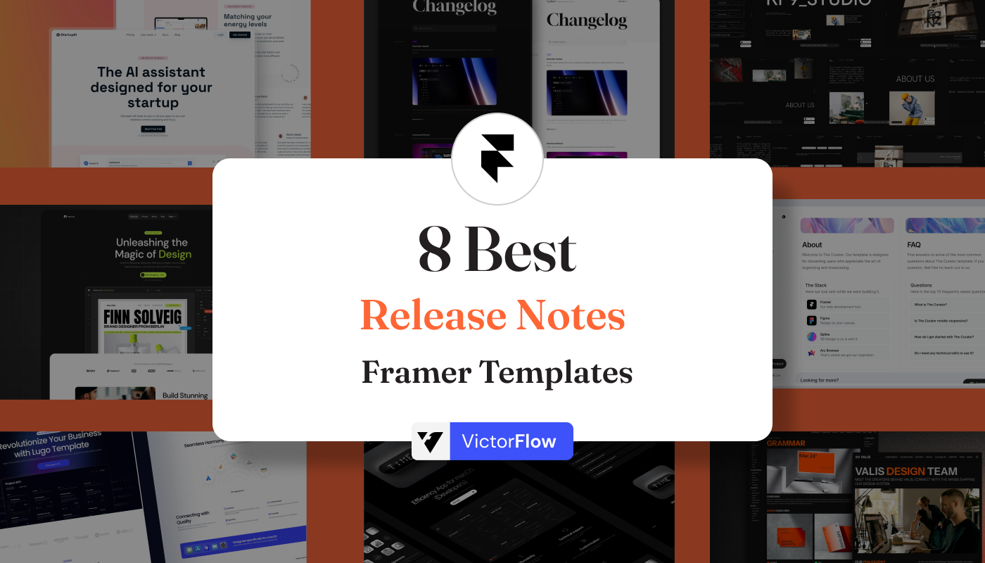 8 Best Release Notes Framer Templates in 2024