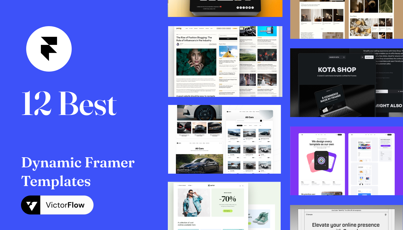 12 Best Dynamic Framer Templates in 2024