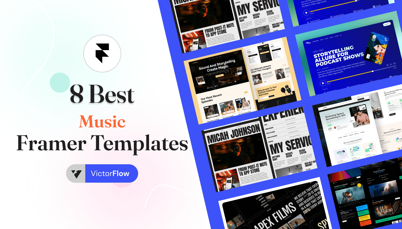 8 Best Music Framer Templates in 2024