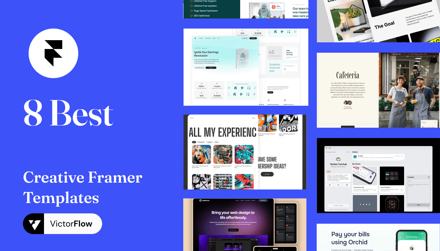 8 Best Creative Framer Templates in 2024