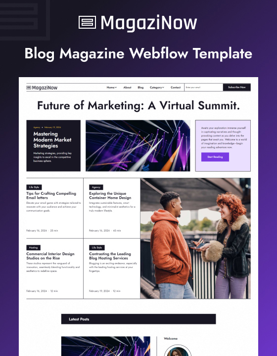 Creative Webflow Templates from Webflow Experts - VictorFlow Design ...