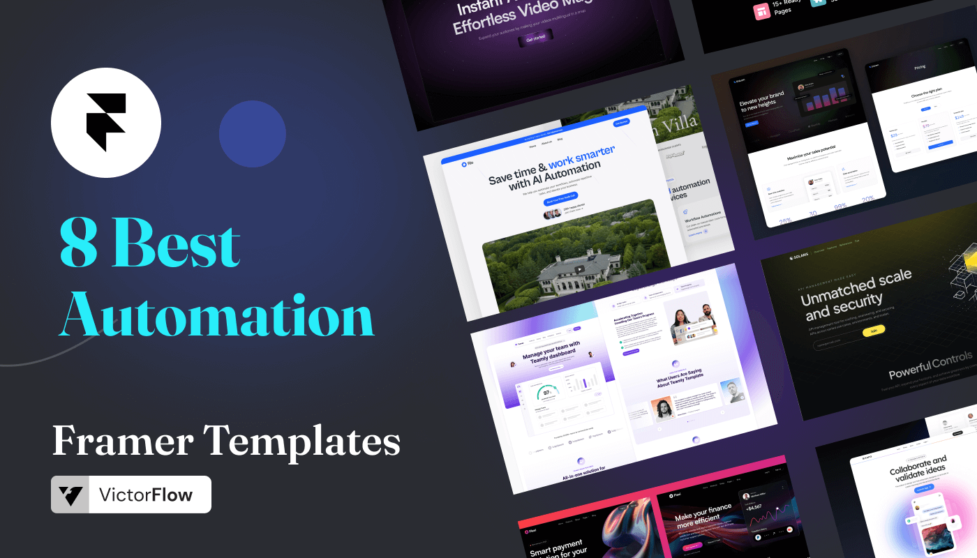 8 Best Automation Framer Templates in 2024