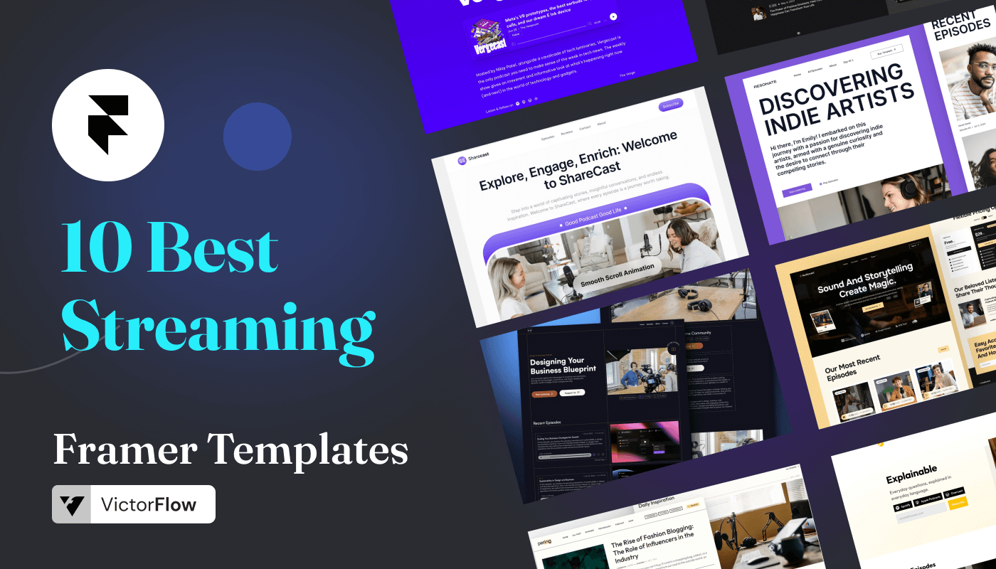 10 Best Streaming Framer Templates in 2024