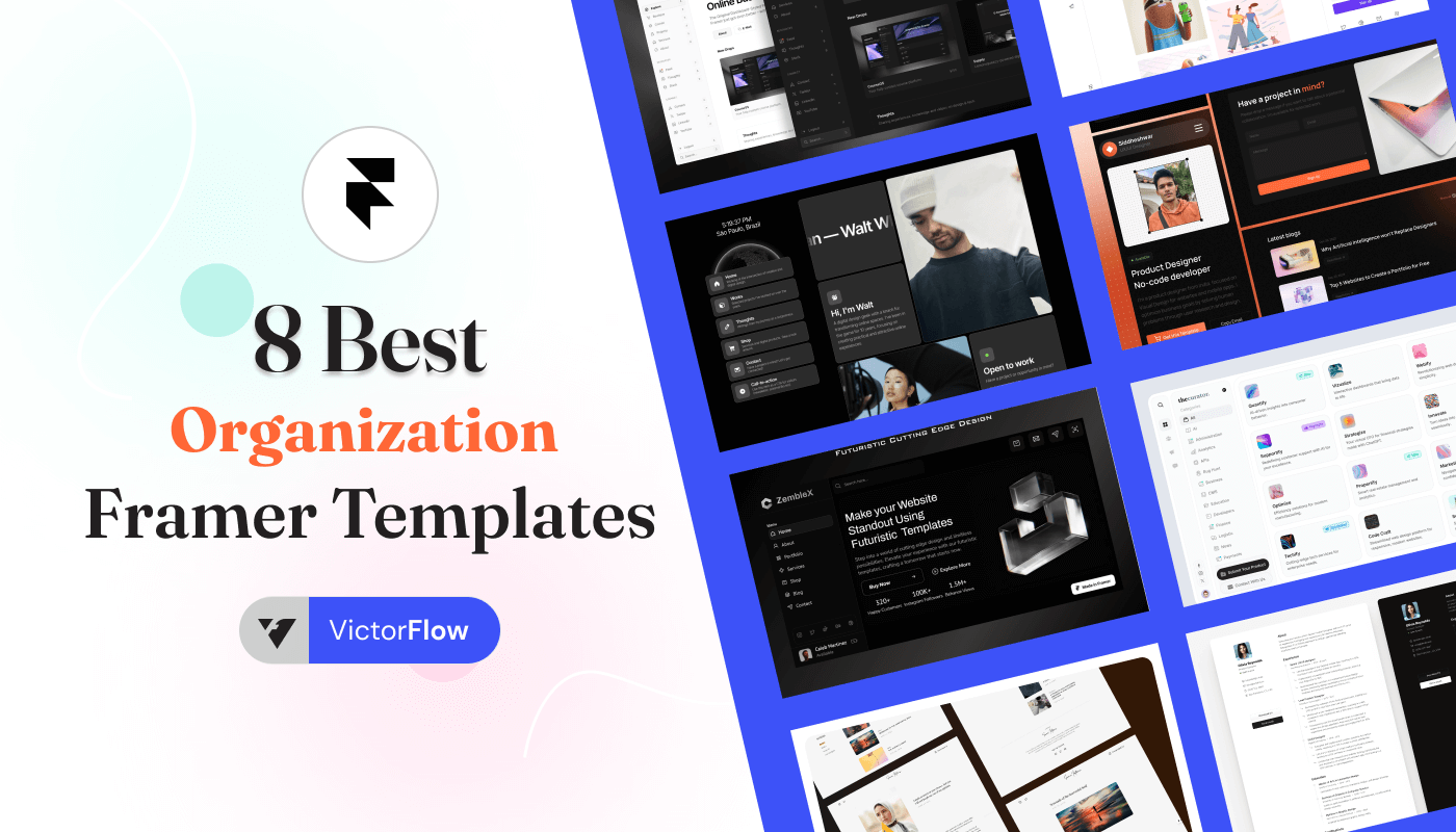 8 Best Organization Framer Templates in 2024