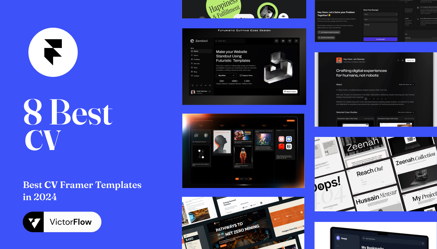 8 Best CV Framer Templates In 2024