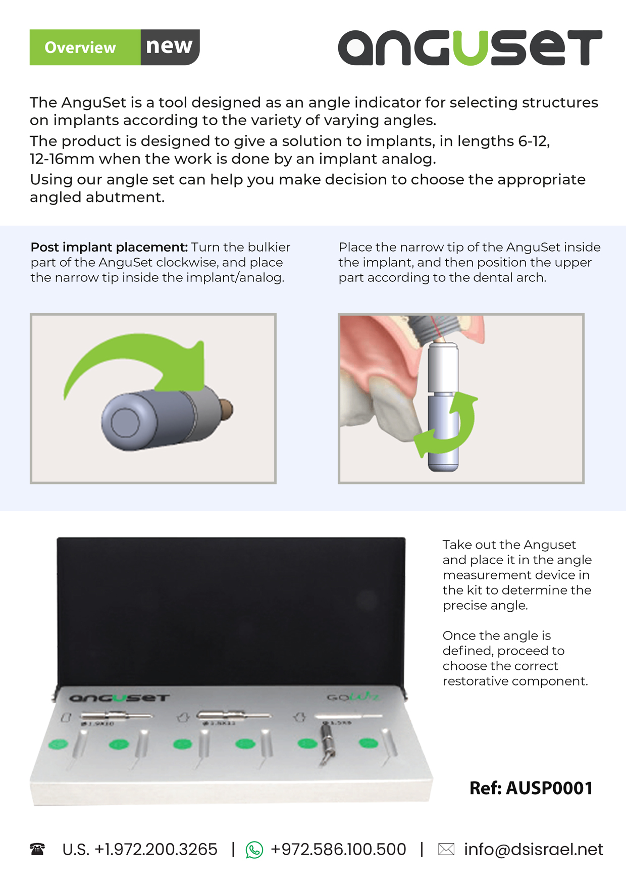 DSI Angulated Guide MUA Clip Pins | Discover Dental Products & Solutions