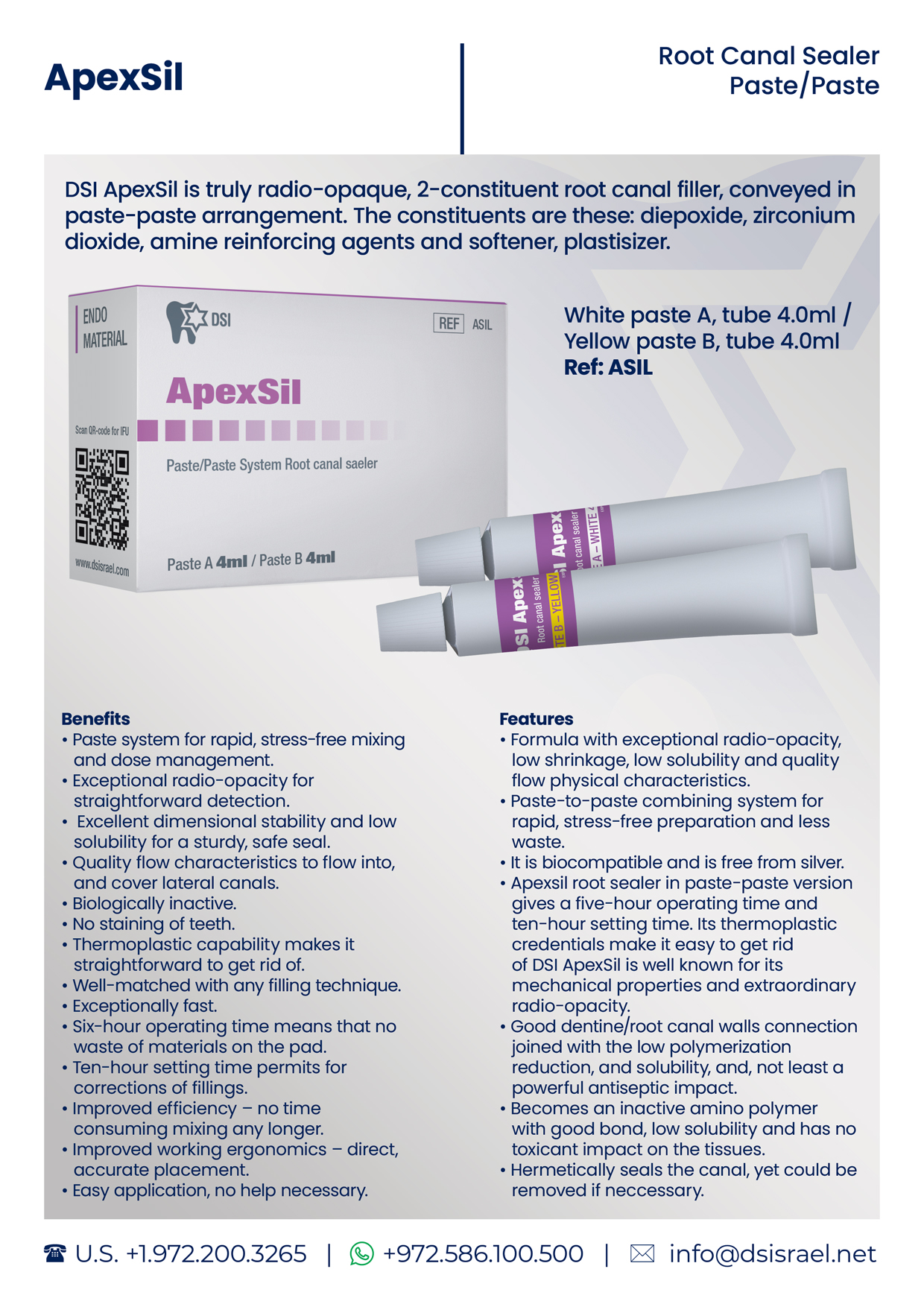 DSI DSI ApexSil Paste | Discover Dental Products & Solutions