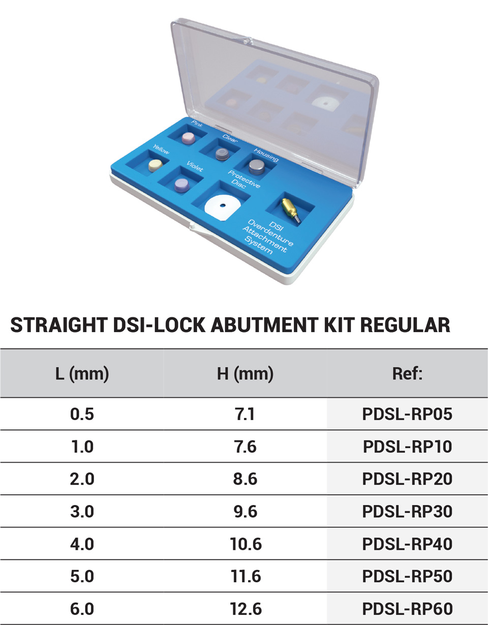 DSI Straight DSI-Lock Attachment | DSI Dental Solutions | 2023