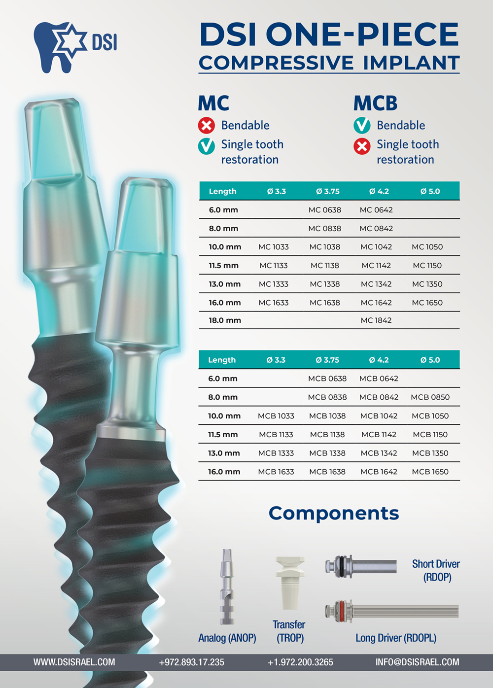 DSI Compressive Implant | Discover Dental Products & Solutions