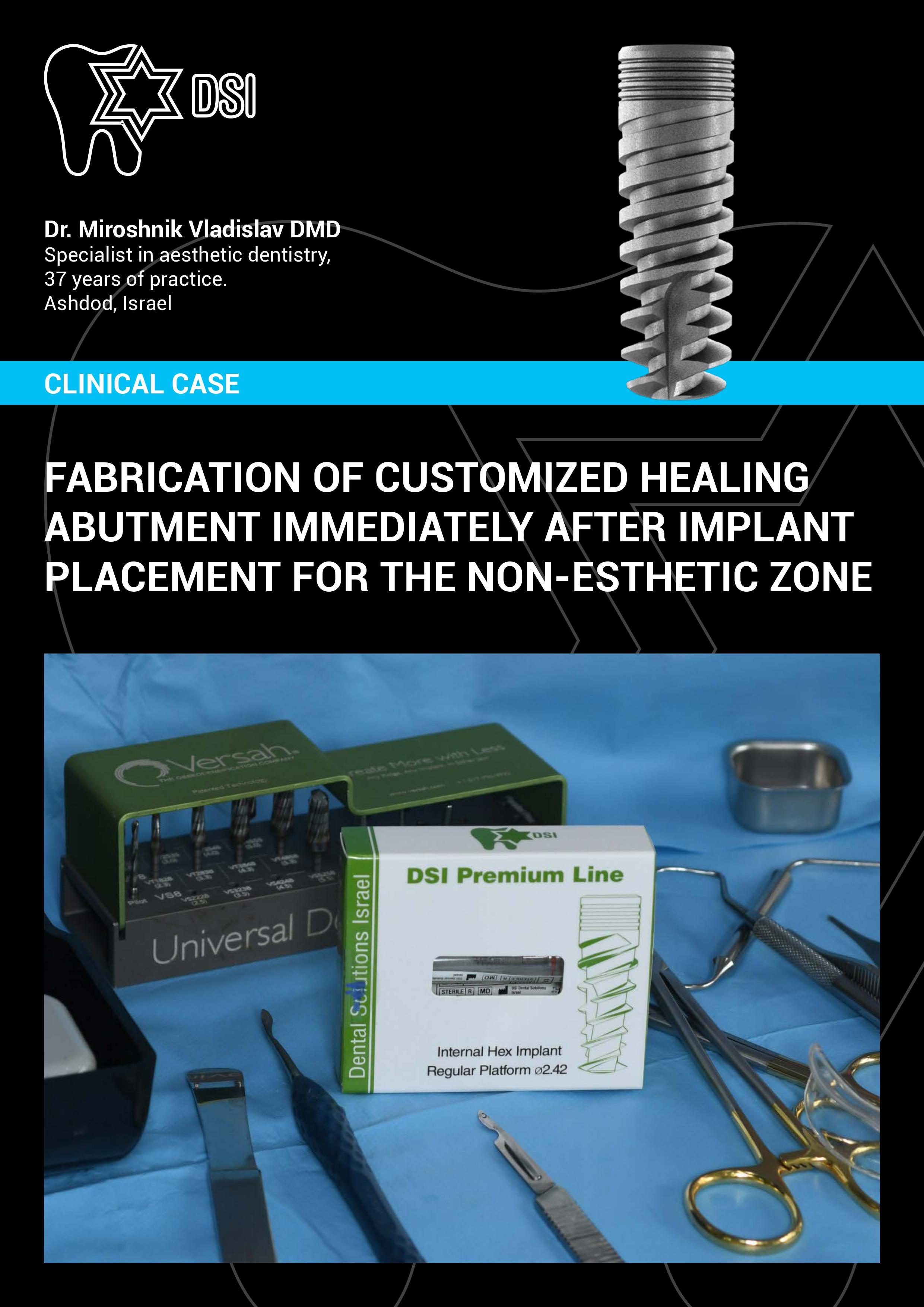 Case Study: Fabrication of customized healing abutment immediately ...