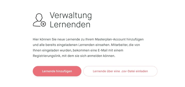 Masterplan Tutorials: Log-in für alle Teams