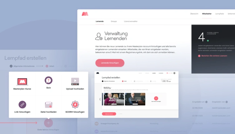 Masterplan Tutorials: Lernpfade erstellen