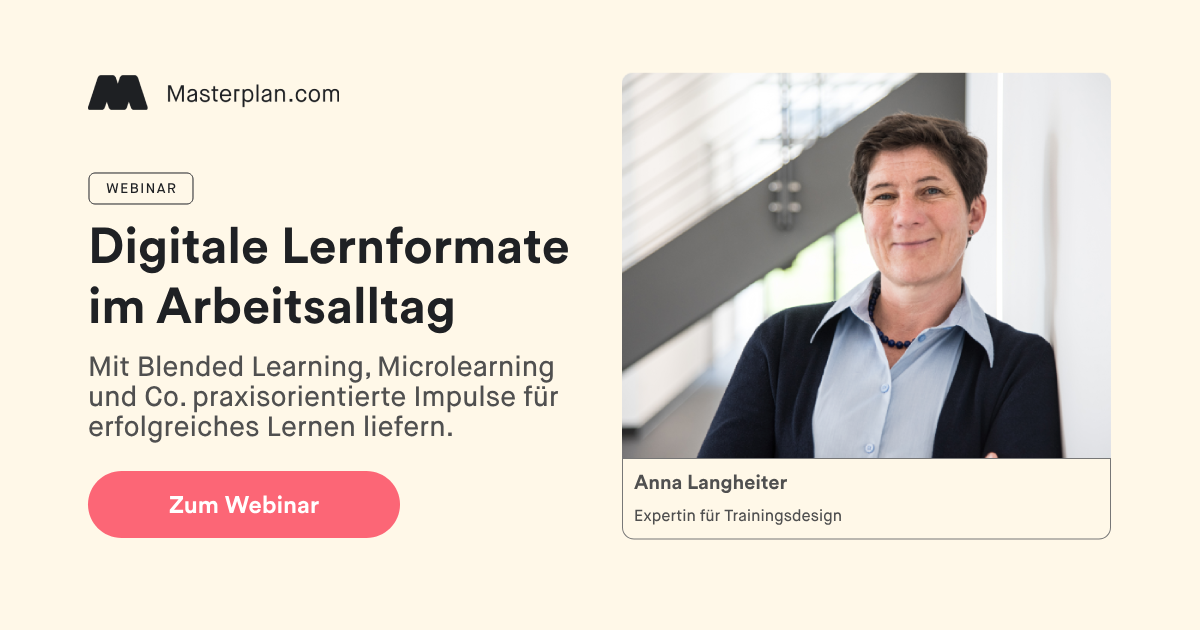 Webinar: Digitale Lernformate im Arbeitsalltag umsetzen