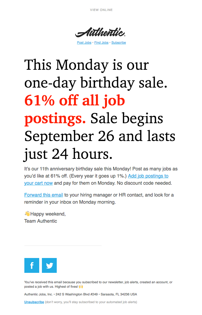 How to Write A Discount Offer Email | Copy.ai
