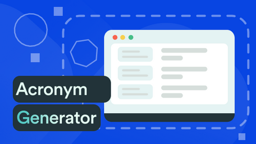 Free Acronym Generator