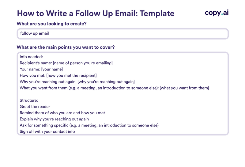 Follow Up Email Templates: How To Write & Examples